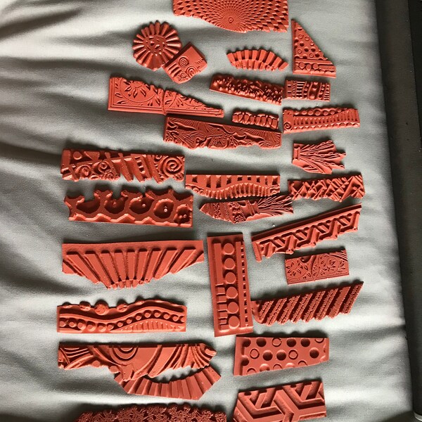 VULCANIZED RED RUBBER Deep Etched Textures Images, Journals, Clay, Pmc ...