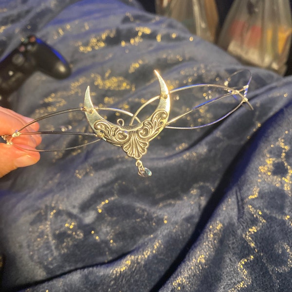Pagan Moon Circlet , Celestial Headpiece , Moon Goddess Tiara ...