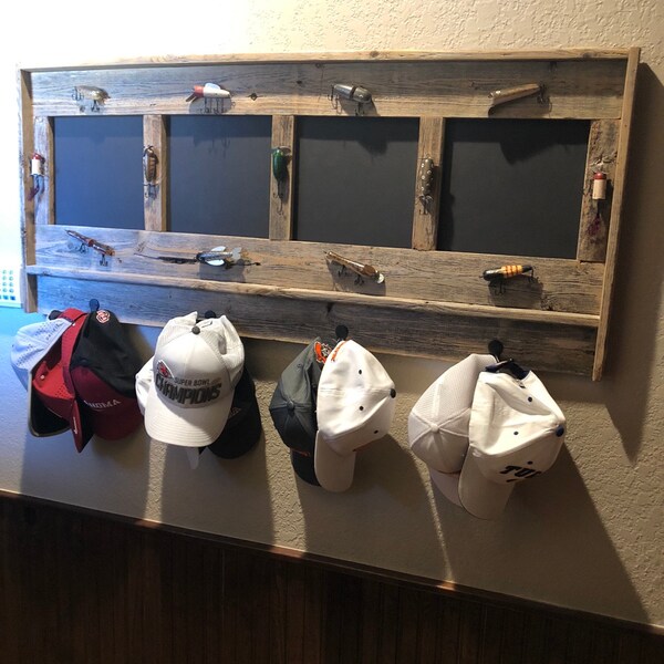 Rustic Fishing Frame, Fish Frame, Gift for Fisherman, Rustic Lure Frame ...