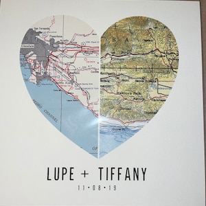 Columbus Ohio Heart Map Print Ohio Map Art OH Map Gift | Etsy