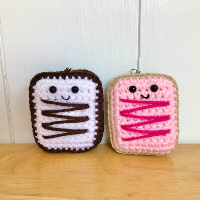 Toaster Pastry Keychain PDF Crochet Pattern - Etsy