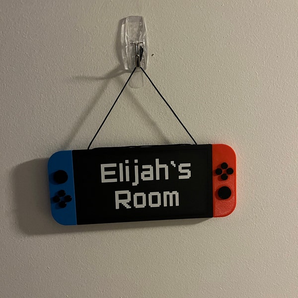 Personalized Gamer Name Sign for Door, Wall or Shelf (8in X 3in ...