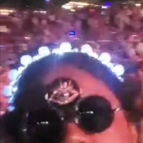 RECHARGEABLE LED MOHAWK Led Headpiece Rave Accesories Festival Fashion ...