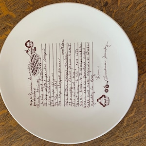 Handwriting on Plate Handwritten Letter Memorial Family - Etsy