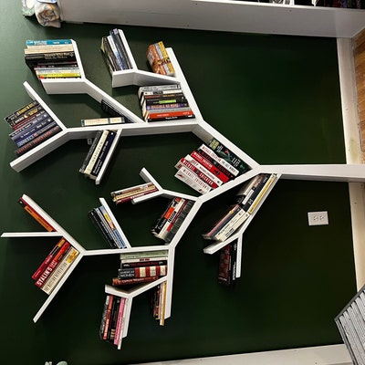 Tree Book Shelf, Decorative Wooden Tree Bookcases, Decorative Library ...