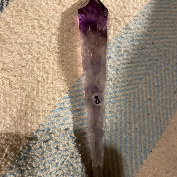 Natural Amethyst Vogel Crystal Double Point Wand/high Quality Amethyst ...