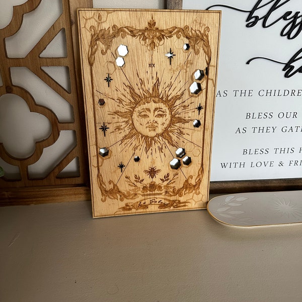 The Sun XIX Tarot Card Mirrors, Tarot, Moon Mirrors, Zodiac, Witchy ...