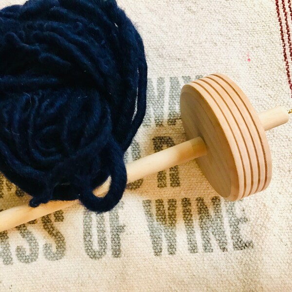 Drop Spindle Kit for Beginner W/ Fiber Top Whorl Handspinning Spindling ...