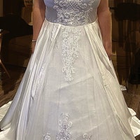 Newest Wedding Dress for Bride Ball Gown Satin Square Collar - Etsy Canada