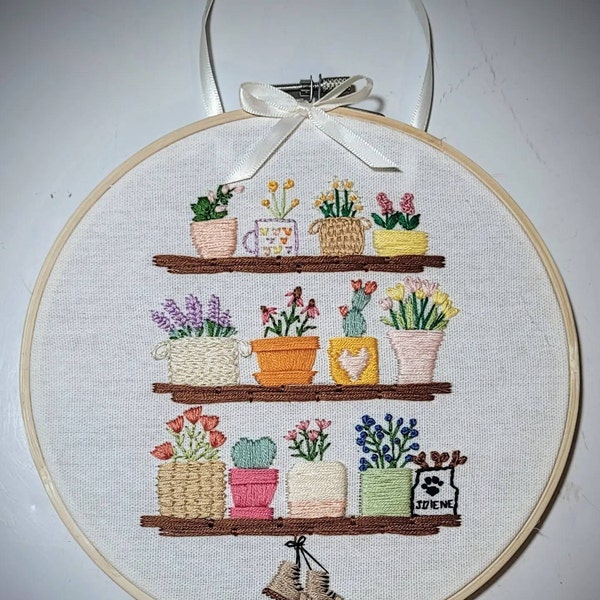 The Flower Shop Embroidery Pattern - Instant Digital Download - PDF ...