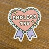 MINI Endless TBR Book Club Sticker L Bookworm Sticker | Bibliophile ...