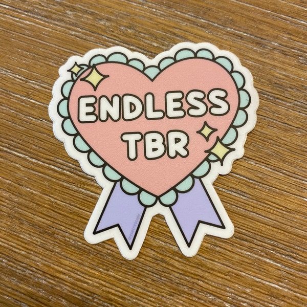MINI Endless TBR Book Club Sticker L Bookworm Sticker | Bibliophile ...