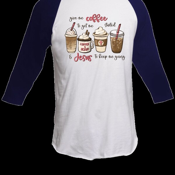 Give Me Coffee and Jesus PNG, Latte Religious Christian Cute Funny ...