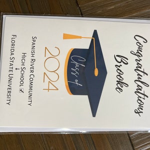 Personalized Graduation Card 2024, Custom Graduation Card, Customizable ...