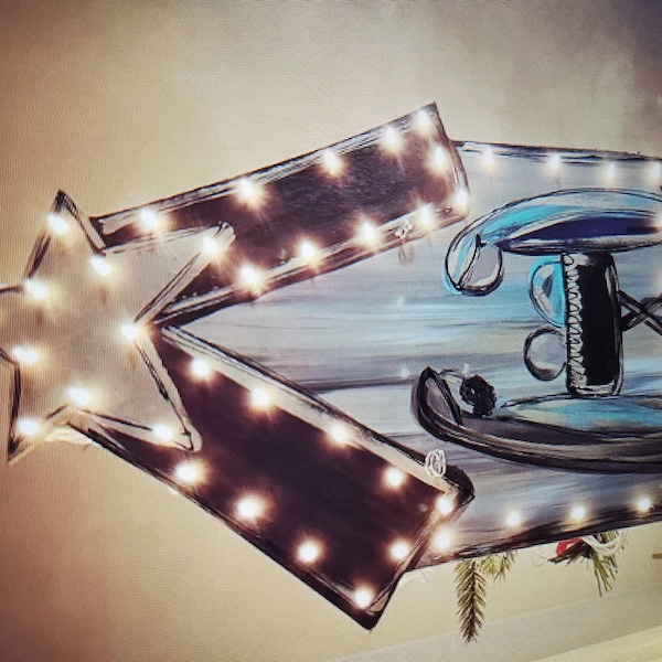 LIGHTED Nativity Wooden Tree Topper - Etsy