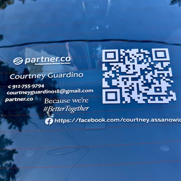 Business Qr Code Decal, Design Your Own Decal, Design Your Own Window ...