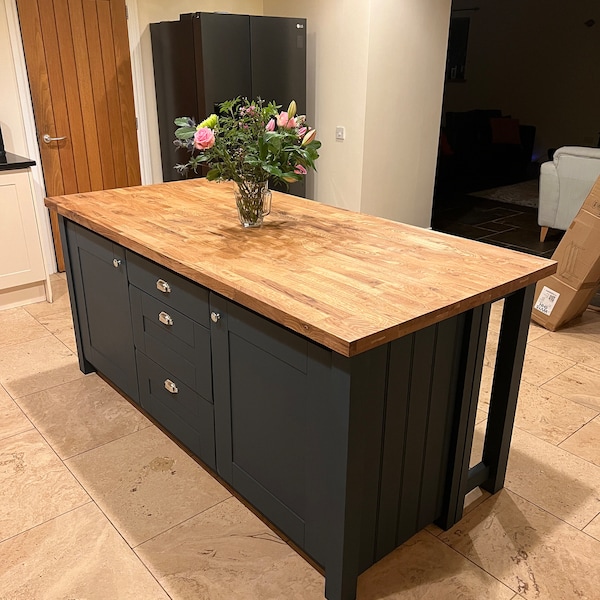 Handmade Kitchen Island (the Harrogate) - Etsy