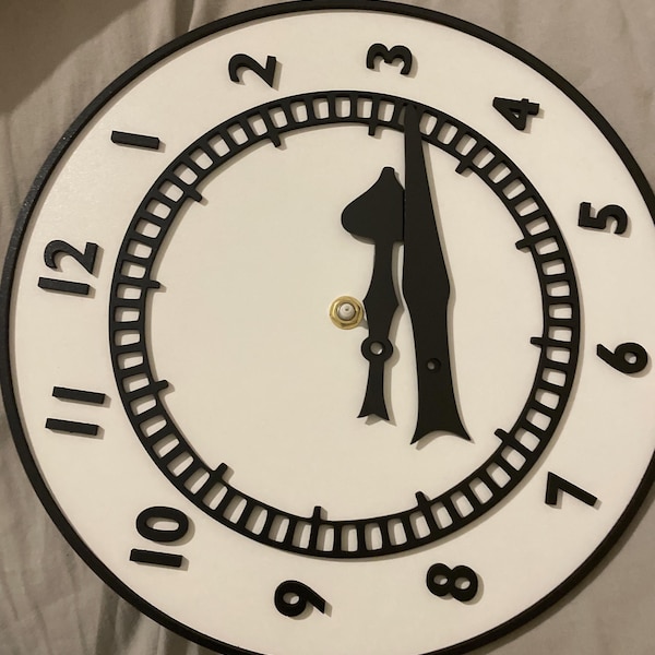 Wooden 3d Effect Clock End Arsenal Clock - Etsy