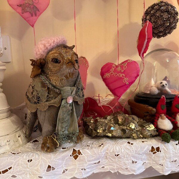 Handstitched Wall Hanging Sculpture Textile Art Bird by Daria Sikora ,A ...