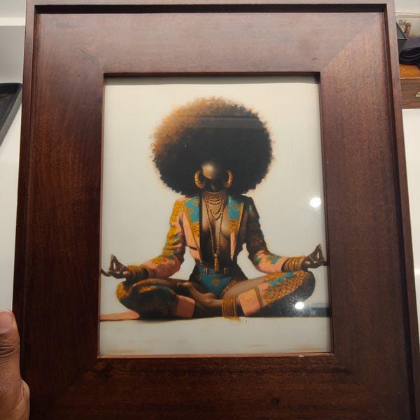 African-american Kitchen Wall Art Poster, Afro Black Chef Gift, Canvas ...