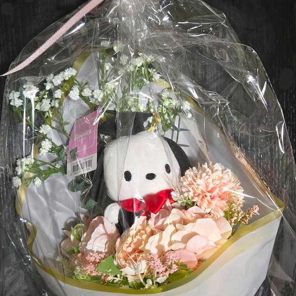 Sanrio Pochacco Bouquet, Sanrio Heart Series, Sanrio, Sanrio Plush, Sanrio Gifts, Kawaii Sanrio ...