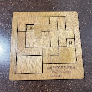 Daily Calendar With Weekdays Puzzle is Infinite Puzzle for Every Day of ...