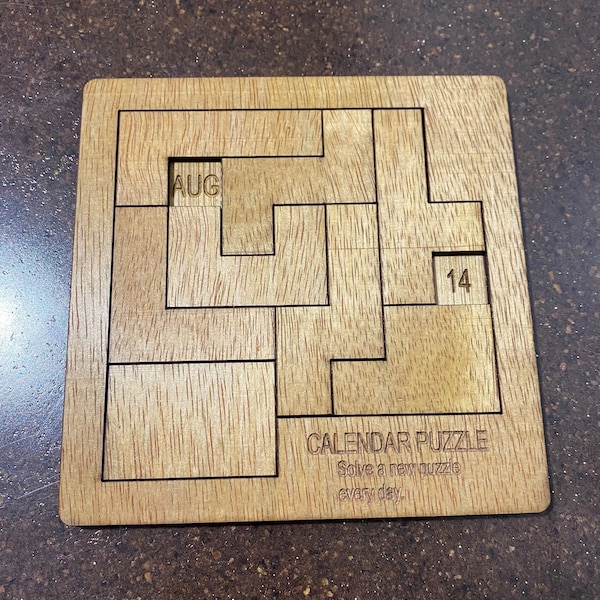 Daily Calendar With Weekdays Puzzle is Infinite Puzzle for Every Day of ...