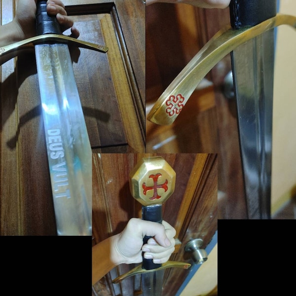 Decorative Knights Templar Sword – Medieval-style Collectible Display ...