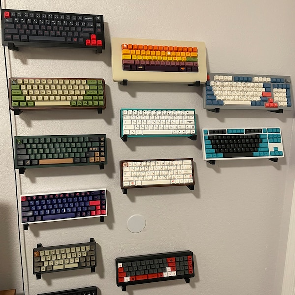 Wall Mounted Keyboard Display Stand: Mechanical Keyboard Mount - Etsy