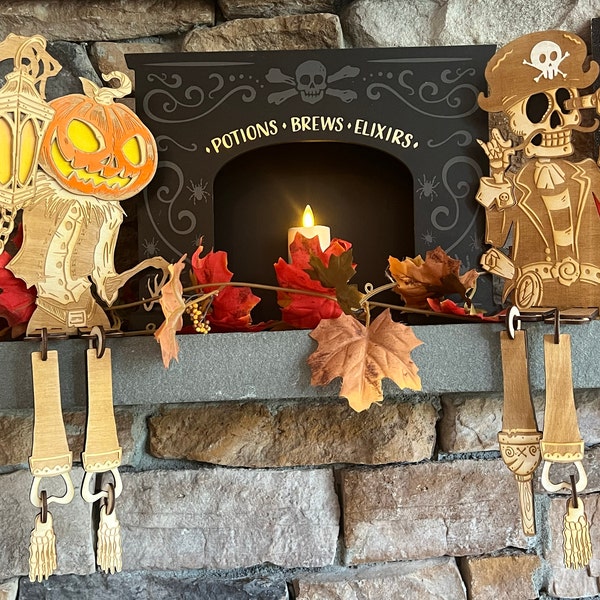 Spooky Trio: Easy-to-assemble Pumpkin Man Set for Haunted Houses ...