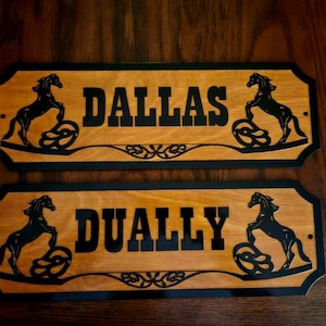 Personalized Wood Horse Stall Name Sign. Birch.laser ENGRAVED.GIFT. - Etsy