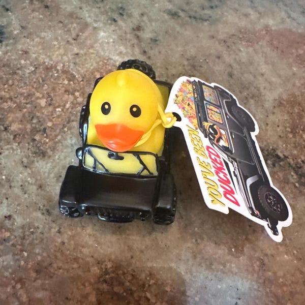 New Colors!! Rubber Duck Driver in White 4x4. Happiness is Being Ducked ...