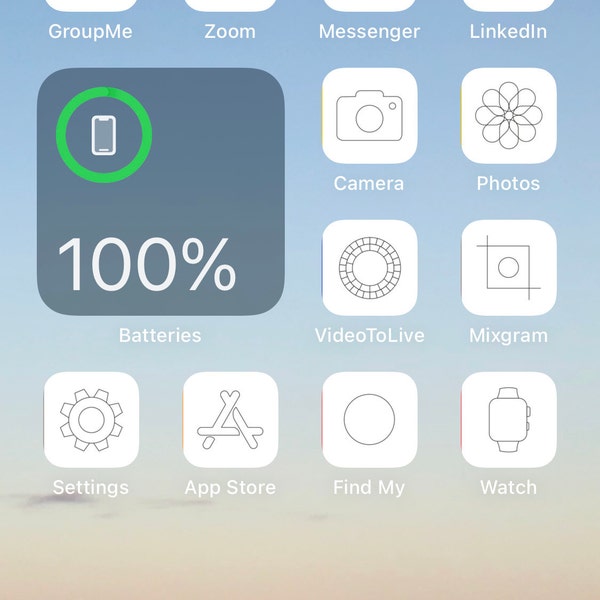RETRO-WHITE Themed App Icon Pack Selfmade Colorful Digital Ios Icons ...
