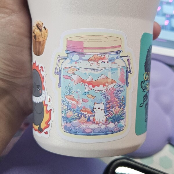 Kawaii Anime Kiki Waterproof Vinyl Decal | Hydro Flask Studio Ghibli ...