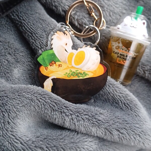 Boba Dragon Acrylic Keychain - Etsy