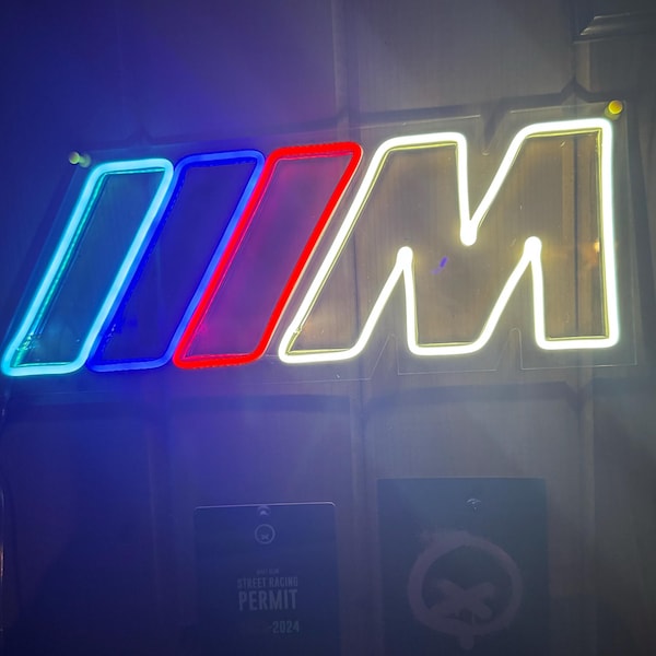 Amg Car Neon Sign / Neon Sign / Logo Neon Sign / Neon Sign Bedroom ...