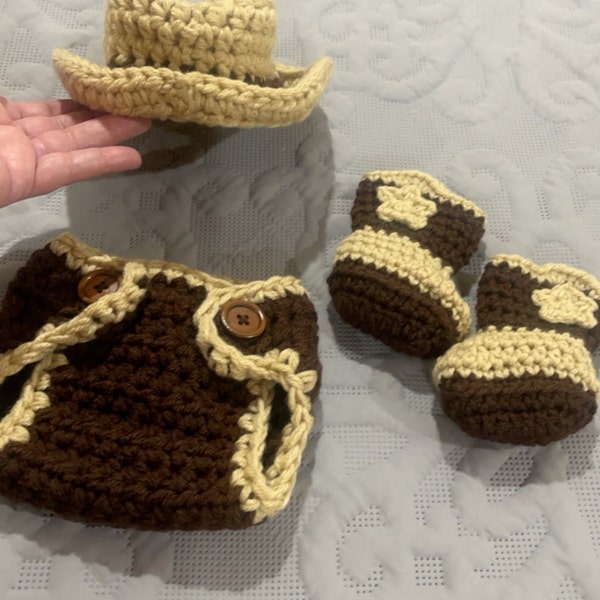 Baby Cowboy Outfit, Western Newborn Clothes, Preemie Photo Cowgirl - Etsy