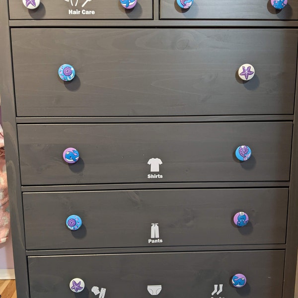 Under the Sea LARGE Knobs /underwater Knobs /mermaid Drawer Pulls / Dresser Knobs / Knobs for ...