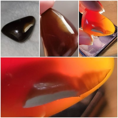 Amber Tumbled Stone Multiple Sizes Available Tumbled Amber Crystal ...