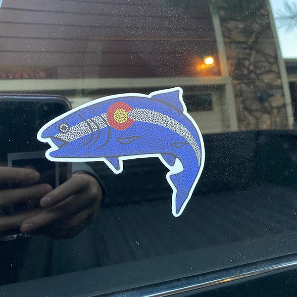 Colorado Flag Denver Skyline Sticker - Etsy