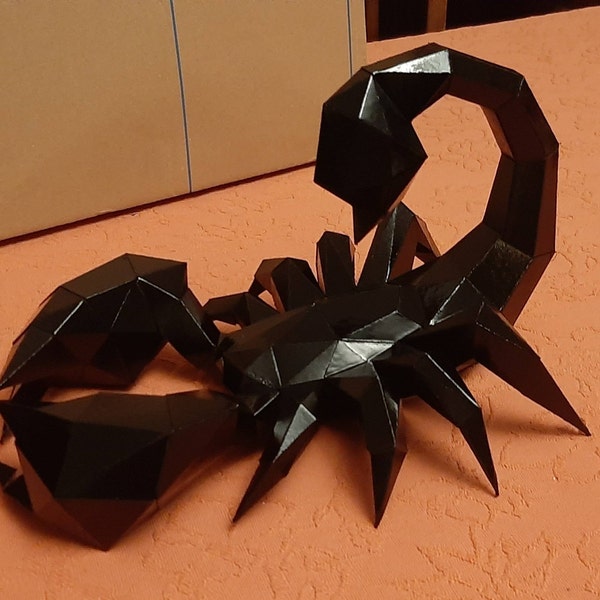 Scorpion Paper Model,papercraft,diy,low Poly,pdf Papercraft , Scorpion ...