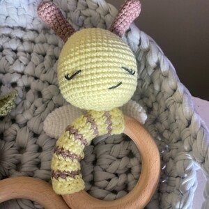 Daisy Flower Baby Rattle Crochet Pattern Flower Amigurumi Crochet ...