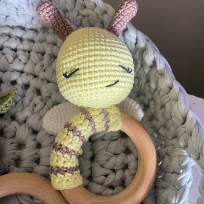 Daisy Flower Baby Rattle Crochet Pattern Flower Amigurumi Crochet ...