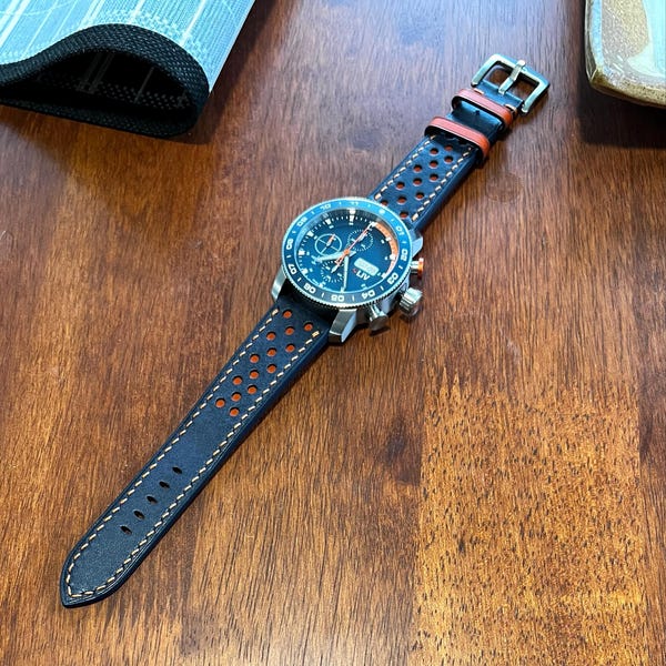 Vegetable Leather Racing Style Watch Strap, Best Leather Watchstraps ...