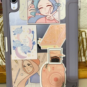 Boba Tea Hijabi Cute Hijabi Stickers Islamic Stickers - Etsy