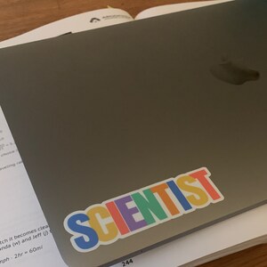 Scientist Vinyl Science Sticker Rainbow STEM Pride | Etsy