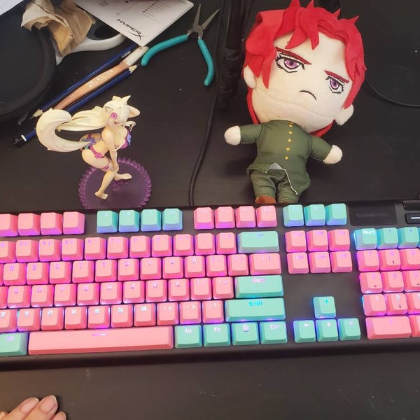 Build Your Own! * Dual-tone * Color 104 PBT Backlit Custom Keycap Set ...