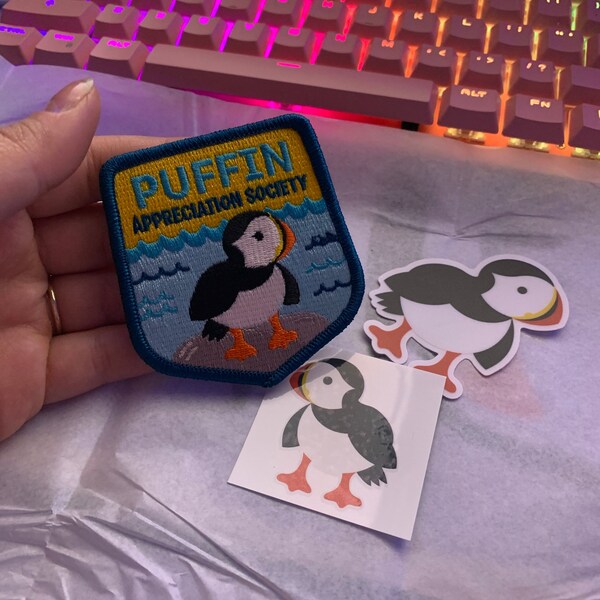 Puffin Appreciation Society Patch (with Optional Membership Kit) - Etsy