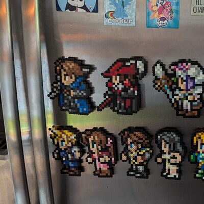 Final Fantasy IX: Perler Bead Sprites Zidane, Garnet, Vivi, Steiner ...