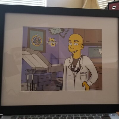Simpsons Dentist Dentist Portrait Graduation Gift Gift for - Etsy